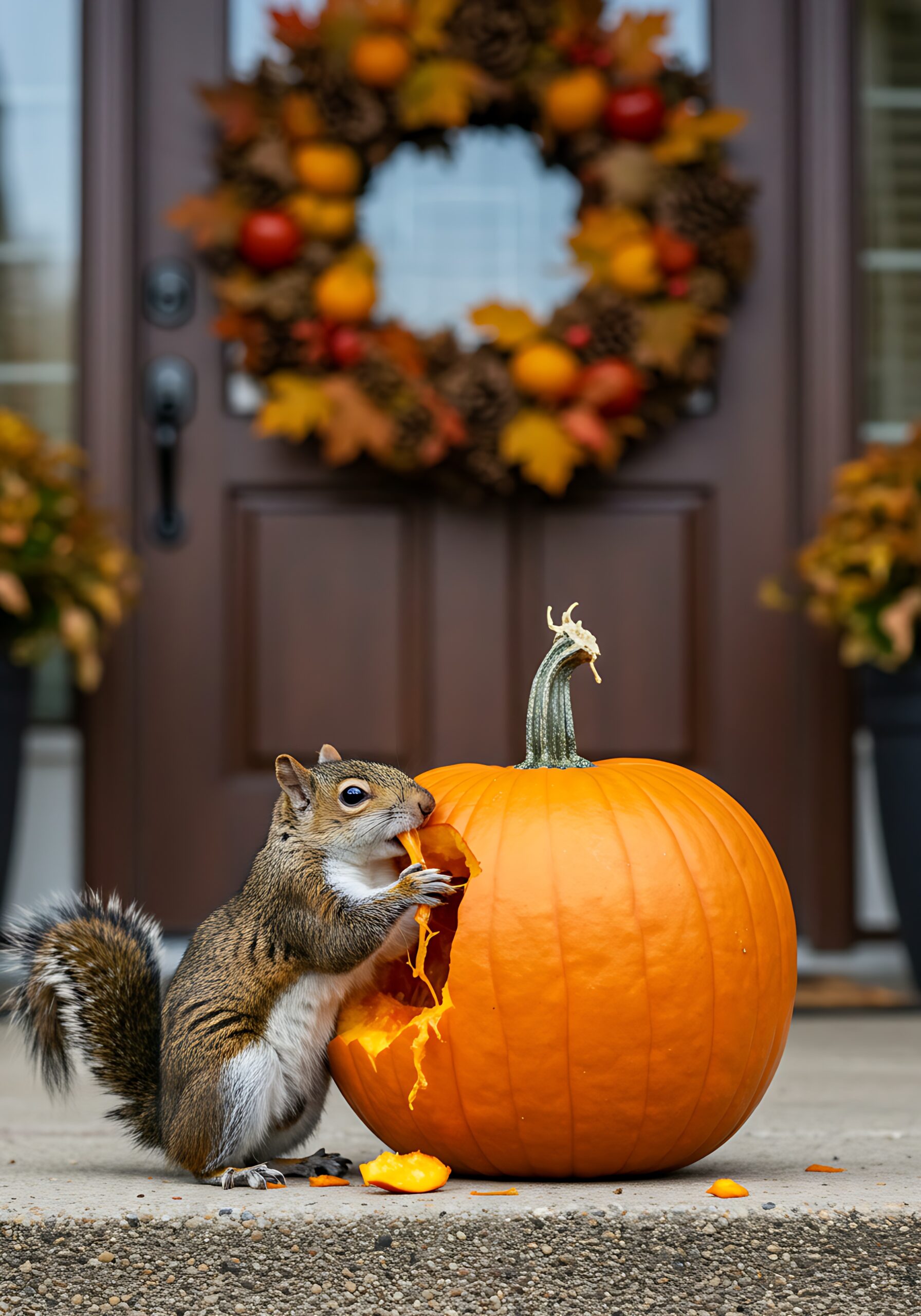 How to Stop Squirrels from Eating Your Pumpkins - Varmint Gone